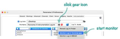 debug instrumentation monitoring using an external program