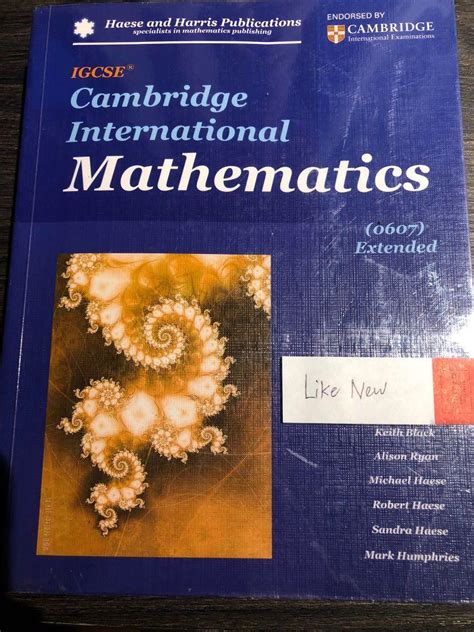 Igcse Mathematics 0607 Extended Hobbies And Toys Books And Magazines Assessment Books On Carousell