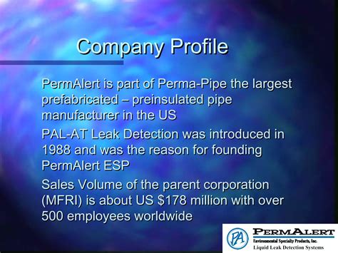 Permalert Liquid Leak Detection Systems Ppt