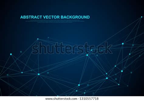 Futuristic Abstract Vector Background Blockchain Technology Stock Vector Royalty Free