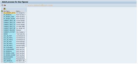 BUKFBATCH SAP Tcode Key Figures Batch Processing
