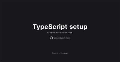 Typescript Setup