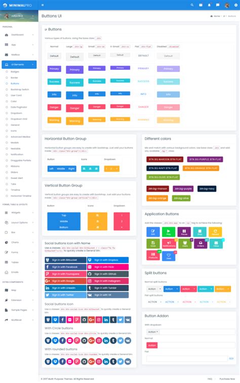 minimal pro bootstrap admin web app with admin panel