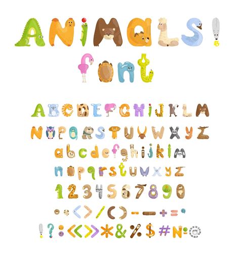 Premium Vector | Collection of capital and lowercase letters numbers ...