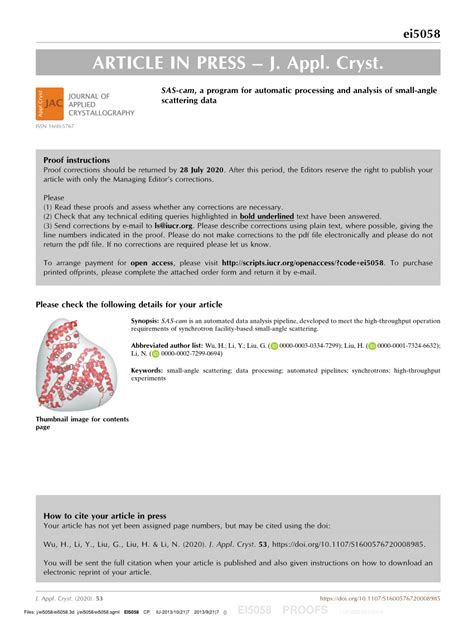 pdf please check the following details for your article proof