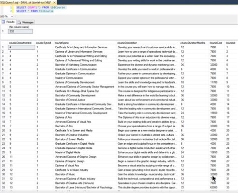 Sql Server Project University Database Part 2 Populating Tables Daniels Coding Blog
