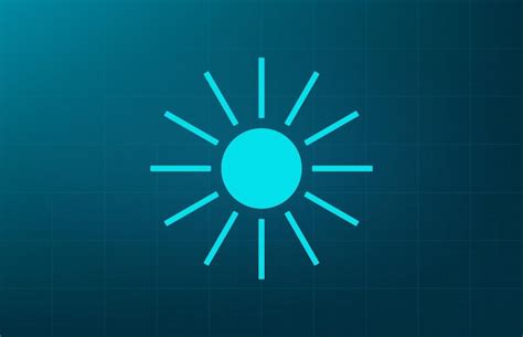 태양 기호 파란색 바탕에 터 일러스트레이션 Eps 10 프리미엄 벡터