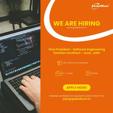 Globalhunt On Linkedin Vpsoftwareengineer Solutionarchitect