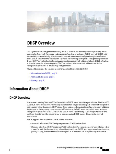 Dhcp Overview Pdf Ip Address Domain Name System