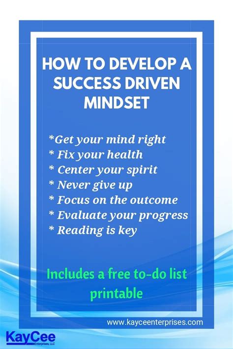 How To Develop A Success Driven Mindset Artofit