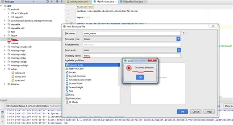 Can T Create A Menu In Android Stack Overflow