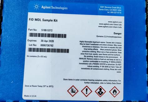 Agilent Fid Mdl Vzorec Kit 5188 5372