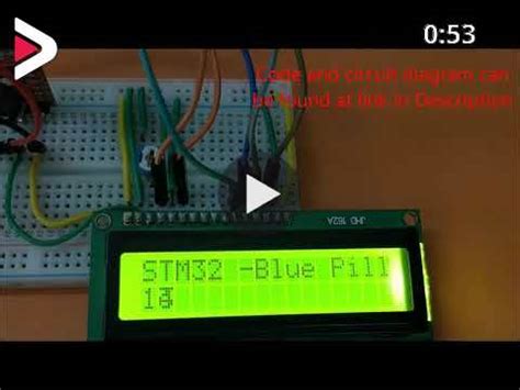 Interfacing LCD with STM F C T using Arduino IDE دیدئو dideo