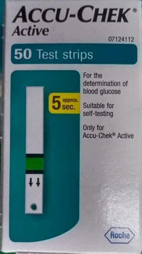 Accu Chek Active Strips 50 At ₹ 900box Accu Check Glucose Test Strips In Ahmedabad Id
