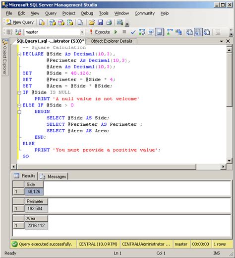 Microsoft Sql Server Lesson 01