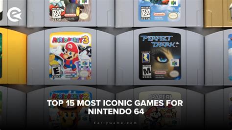 Earlygame Top 15 Most Iconic Nintendo 64 Games