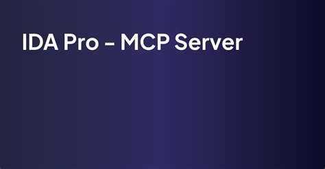 ida pro mcp server