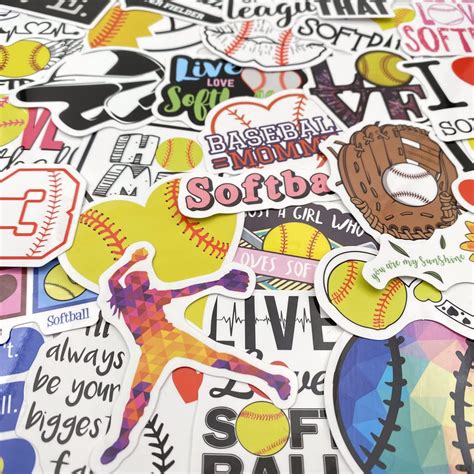 Buy 100 Pieces Softball Stickers Vinyl Softball Stickers For Water Bottle Softball Ts Buy 100 Pieces Softball Stickers Vinyl Softball Stickers For Water Bottle Softball Ts