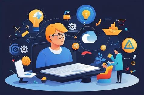 Premium Photo Edtech Vector Illustration Flat Tiny Educational