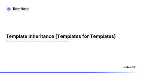 template inheritance templates for templates remnote