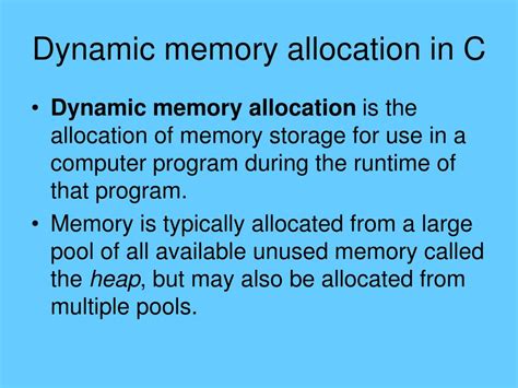 PPT Memory Allocation PowerPoint Presentation Free Download ID