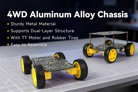 Build Your Dream Robot With The Diy 4wd Smart Robot Car Chassis Kit