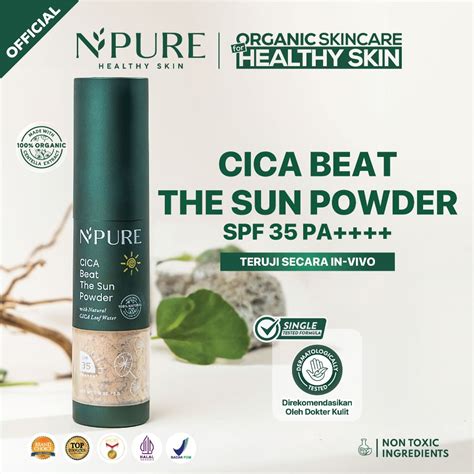 Jual Sunscreen Powder Npure Sunscreen Powder Cica Spf 35 Pa
