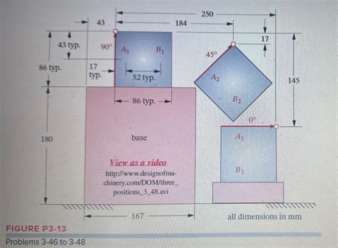 solved 48 design a fourbar linkage to move the object in