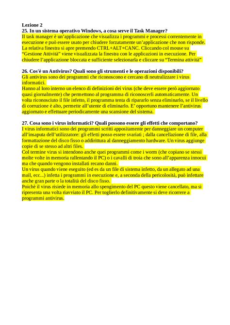 Esercizi Esame Informatica E Campus Esercizi Di Elementi Di