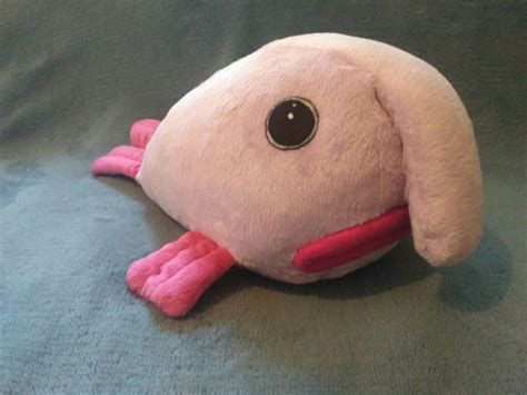 Blobfish Plushie Handmade Kawaii Blobby Fish Stuffed Soft Etsy