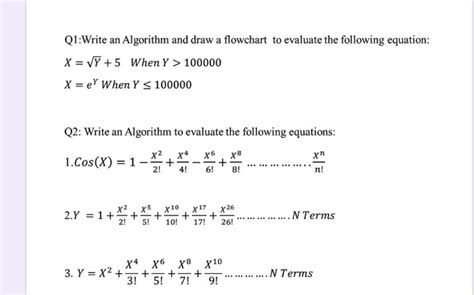 Solved Q1write An Algorithm And Draw A Flowchart To