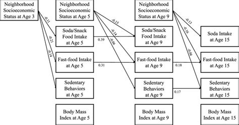 Path Model With Significant Standardized Estimates Of Autoregressive