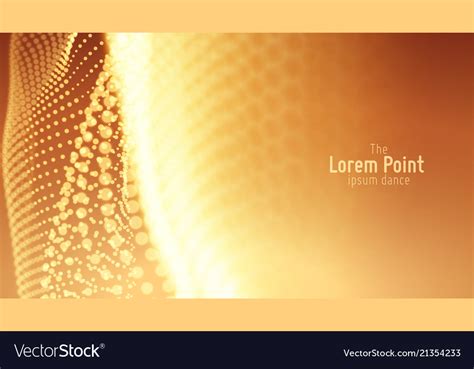 Abstract Particle Wave Points Array Royalty Free Vector