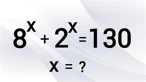 Exponential Maths Simplification How To Find X Youtube