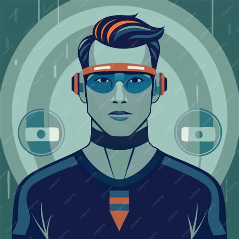 Technology Concept Flat Vector Style Illustration Featuring Wearable