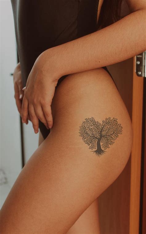 Heart Shaped Tree Of Life Temporary Tattoo Symbol Of Growth Love And Connection Fake