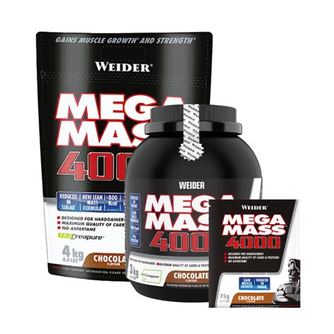 Weider Mega Mass 4000 Gainer Gaz Nutrition