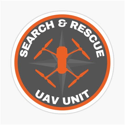 Drone Uav Search And Rescue Sarsafety Orange With Compass Sticker