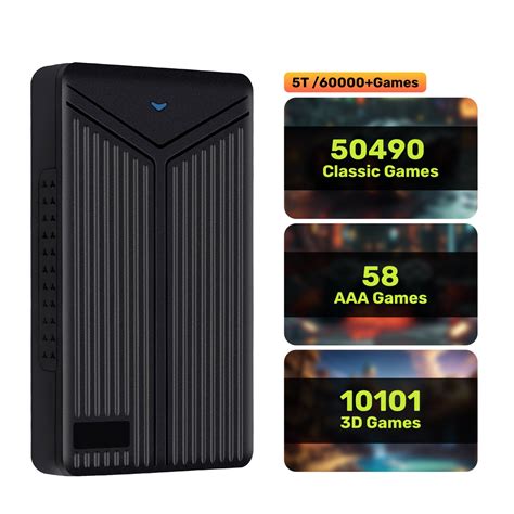 Buy 5TB Retro Game Console HDD Retro Drive With 60649 Plug And Play Video Games 80 Emulator