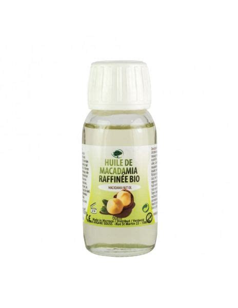 Huile Végétale De Macadamia Bio 60ml