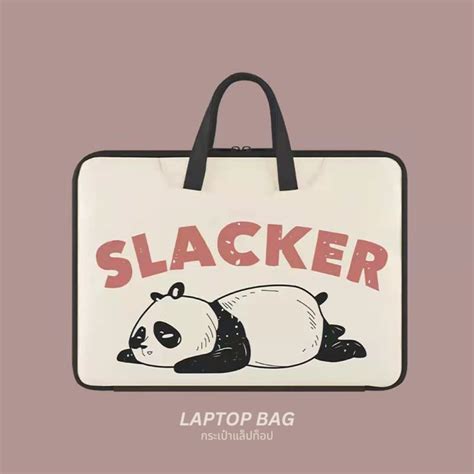 [พร้อมส่ง ] กระเป๋าโน๊ตบุ๊ค กระเป๋าใส่แล็ปท็อป แบบหนัง ลายการ์ตูนน่ารัก Laptop Bag แถมฟรี แผ่น