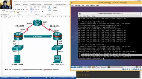 8 4 1 3 Lab Configure Site To Site Vpn Using Cli Gns3 Youtube