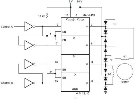 sn754410 motor driver