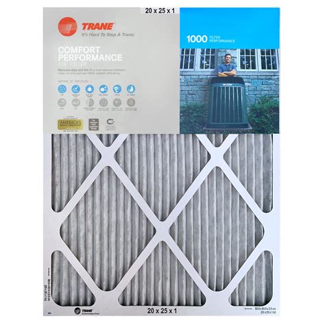 Trane Comfort Performance Air Filter 1000 Micro Particle Reduction