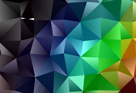 Dark Multicolor Rainbow Vector Shining Triangular Background 12239641 Vector Art At Vecteezy