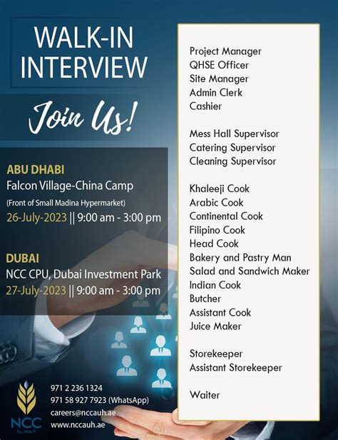 Ncc Holding On Linkedin Walk In Interview Carry Your Documents And Join Immediately Visit