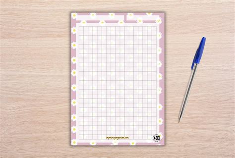 Hojas Cuadriculadas Para Imprimir En Word Y Pdf Arte En Papel