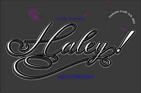Haley Font By Gunaloe12 · Creative Fabrica