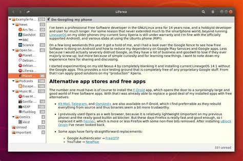 Liferea Released How To Install It In Ubuntu UbuntuHandbook
