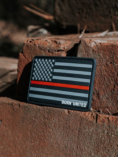American Flag Pvc Patch Trl Born United
